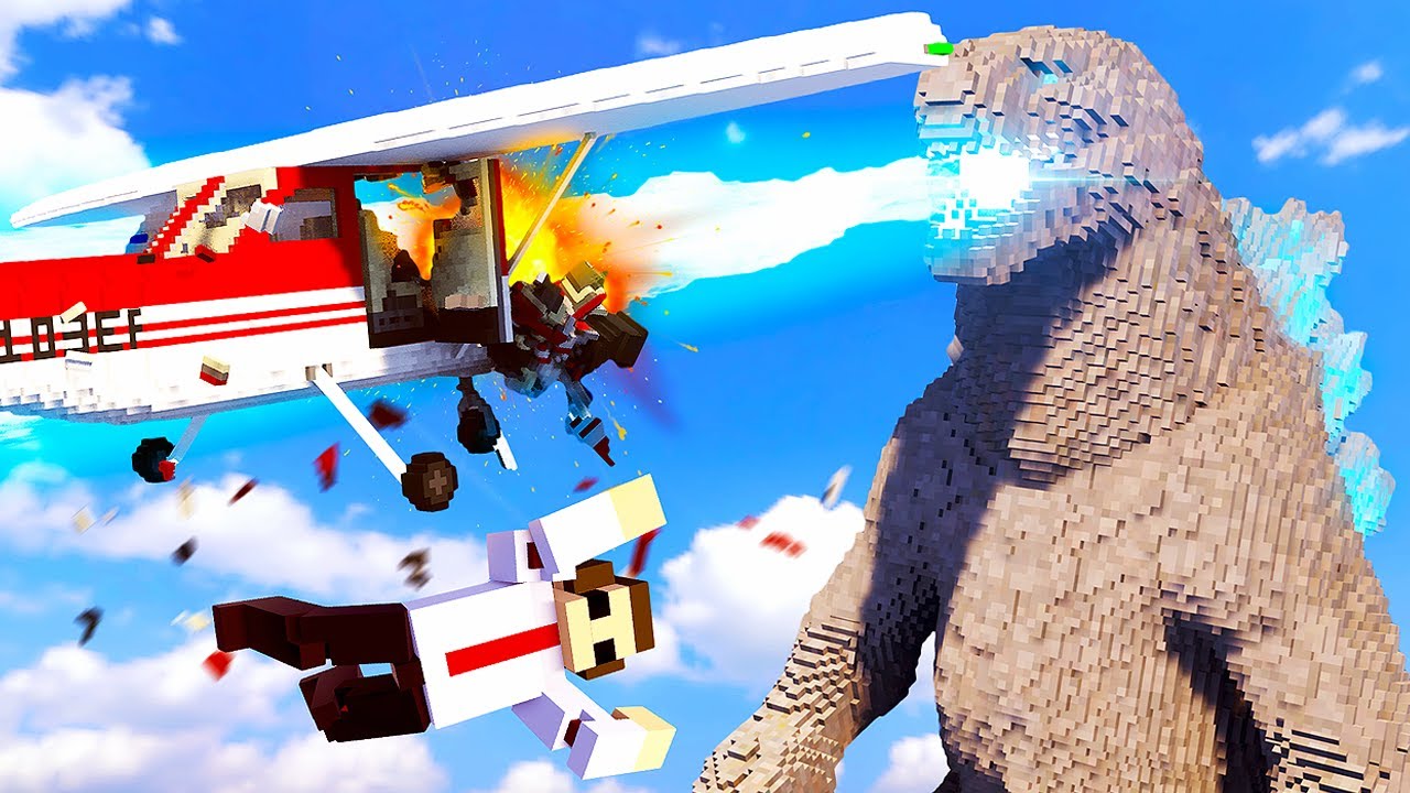 Crashing PLANES Into Godzilla - Teardown Mods Gameplay - YouTube