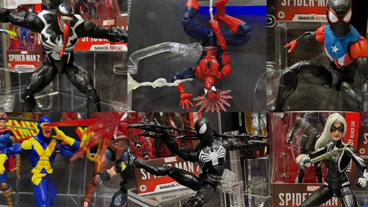 New Marvel Legends action figures on display Hasbro Pulse toy fair ...