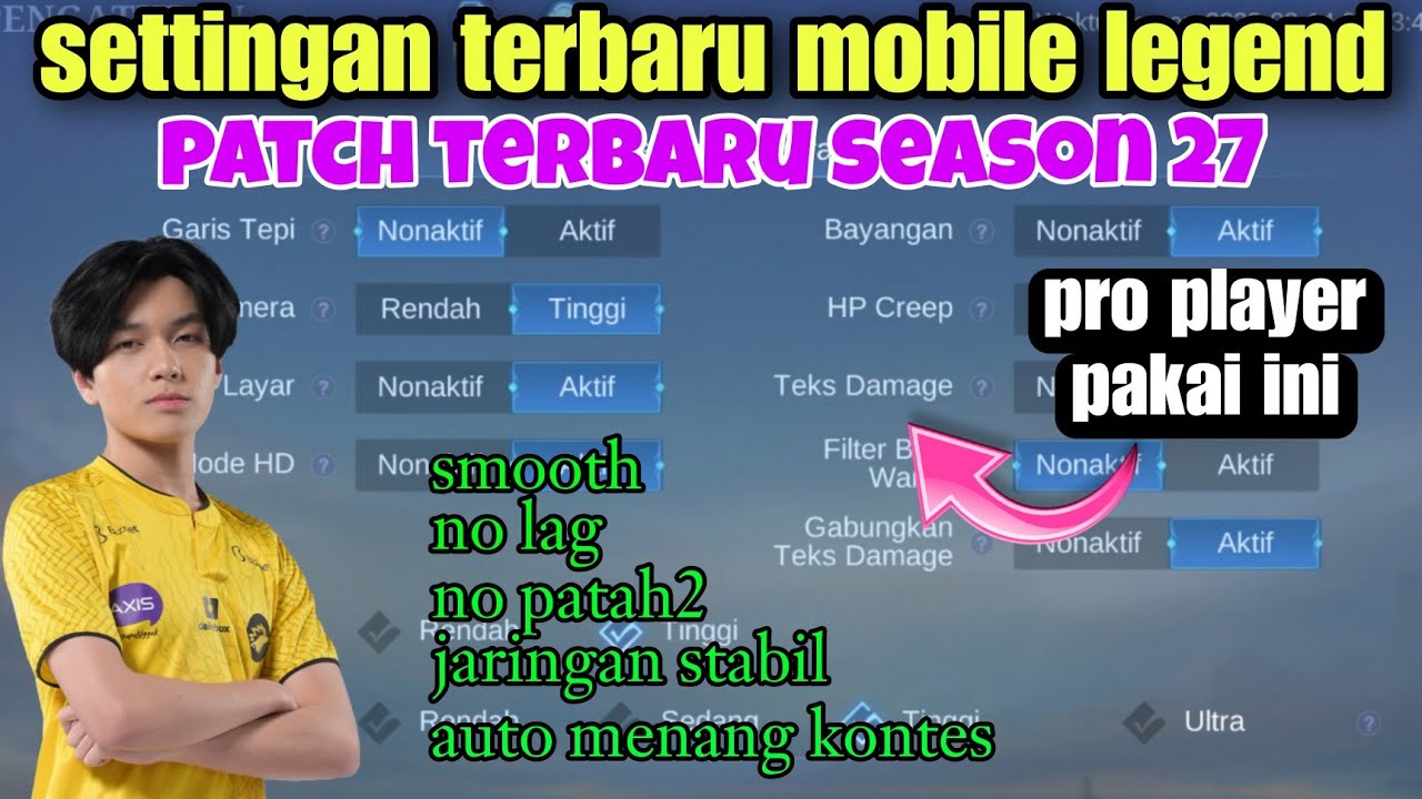 Cara Setting Pengaturan Mobile Legend Terbaru 2023 ! Settingan Pro ...