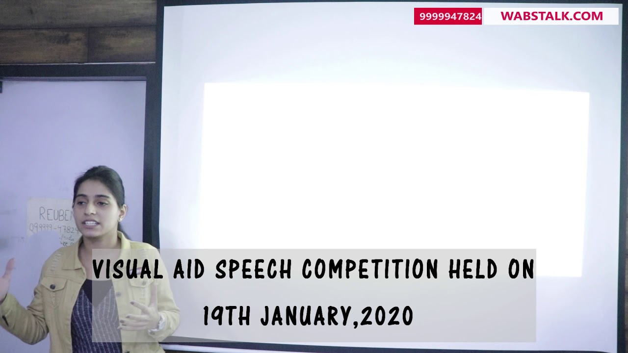 Visual Aid Speech Competition | Improve Communication Skills | Best ...