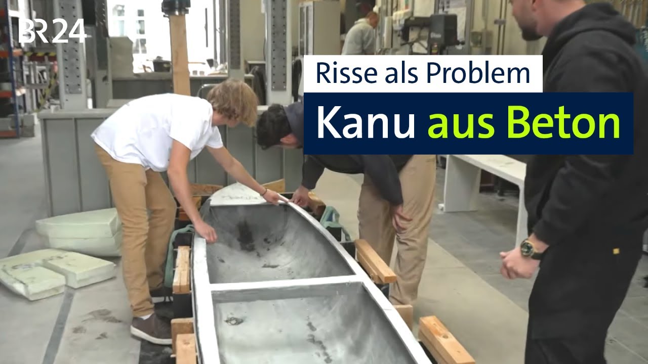 Kanu aus Beton: Boot der Regatta-Sieger kommt aus Augsburg | Abendschau ...