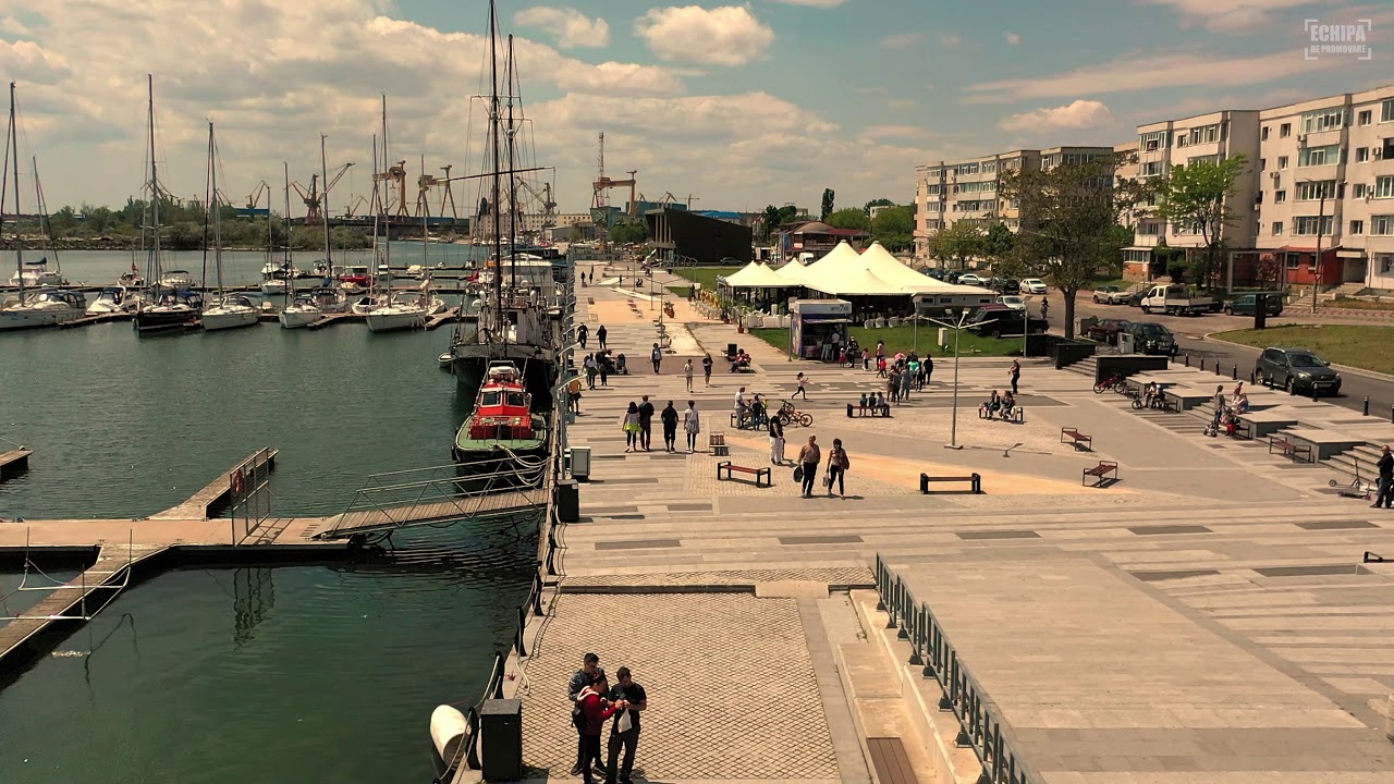 Spre seara in Portul Turistic Mangalia - YouTube