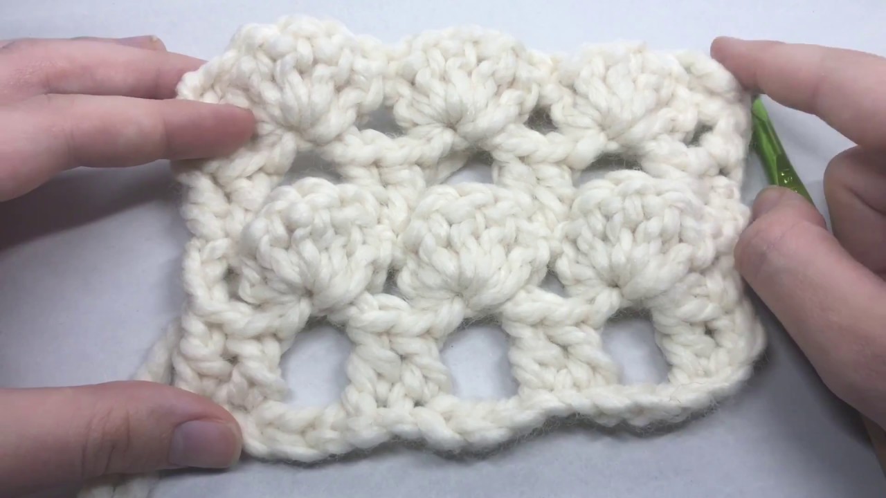 Crochet Boxed Fan Stitch | Crochet Fan Stitch | How to Crochet | YarnHookNeedles - YouTube