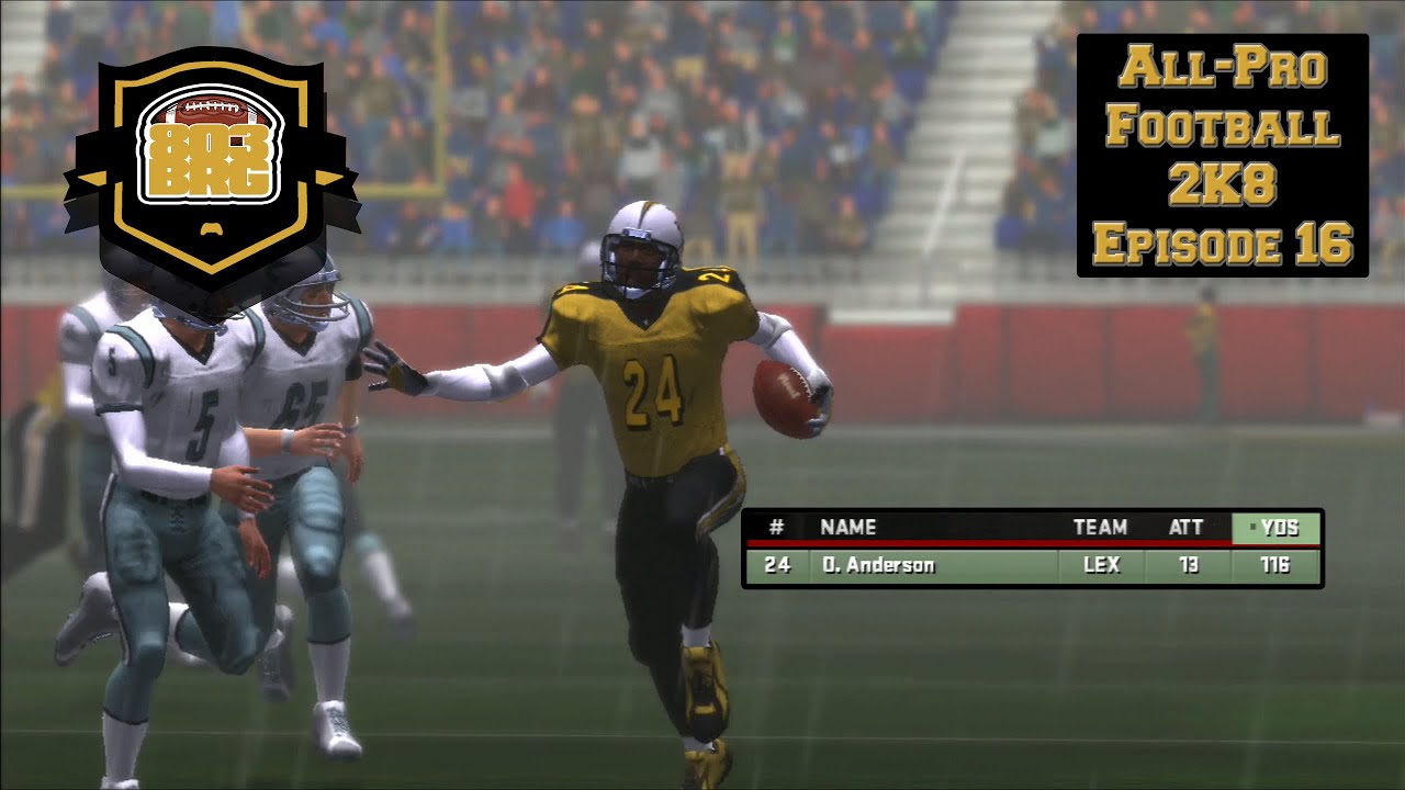"GOOD KNIGHT" | ALL PRO FOOTBALL 2K8 SEASON MODE EP. 16 - YouTube