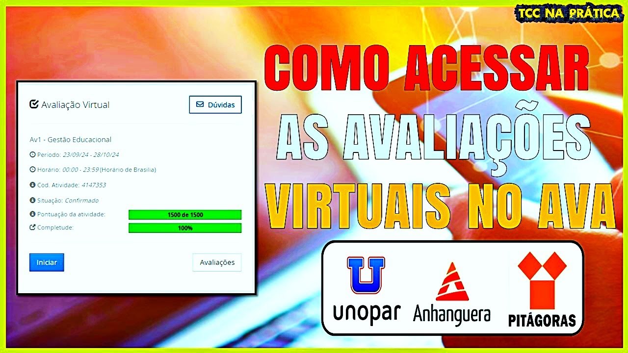 Como Acessar as avaliações virtuais no ava - YouTube