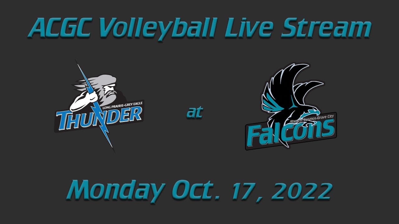 Volleyball: ACGC Falcons vs. Long Prairie-Grey Eagle Thunder - YouTube