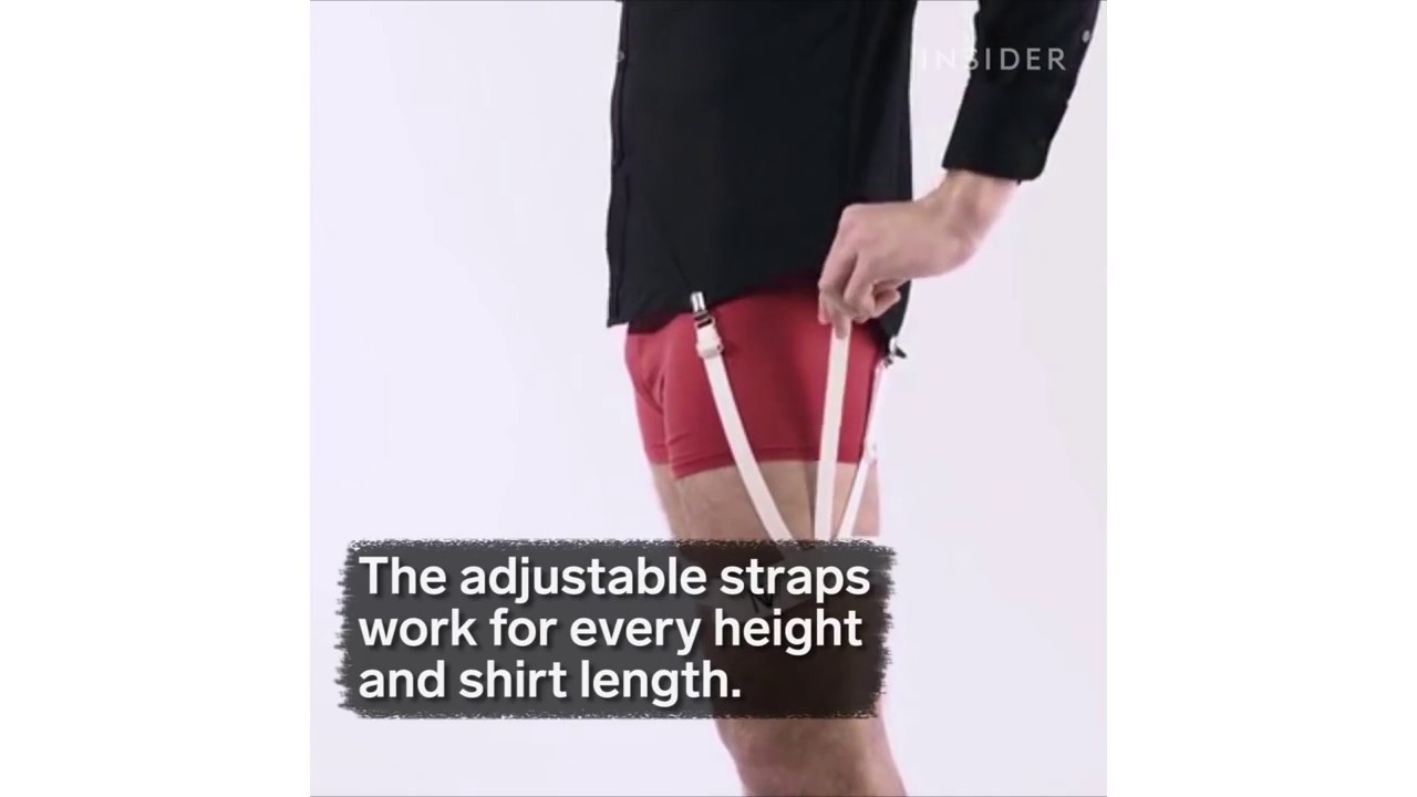 The Shirt Holder will keep your shirt tucked in all day - YouTube