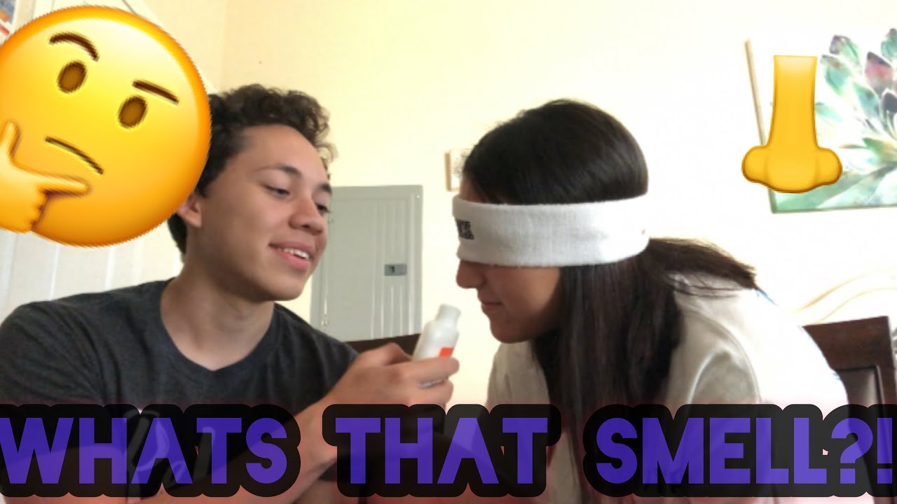 GUESSING THE ITEM BY SMELLING THEM CHALLENGE - YouTube