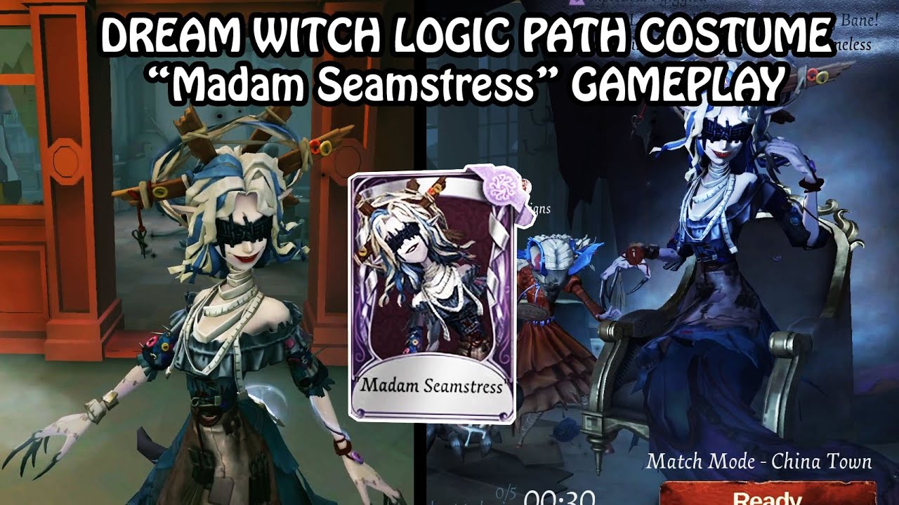 Dream Witch logic path costume "Madam Seamstress" gameplay - (Identity v) - YouTube