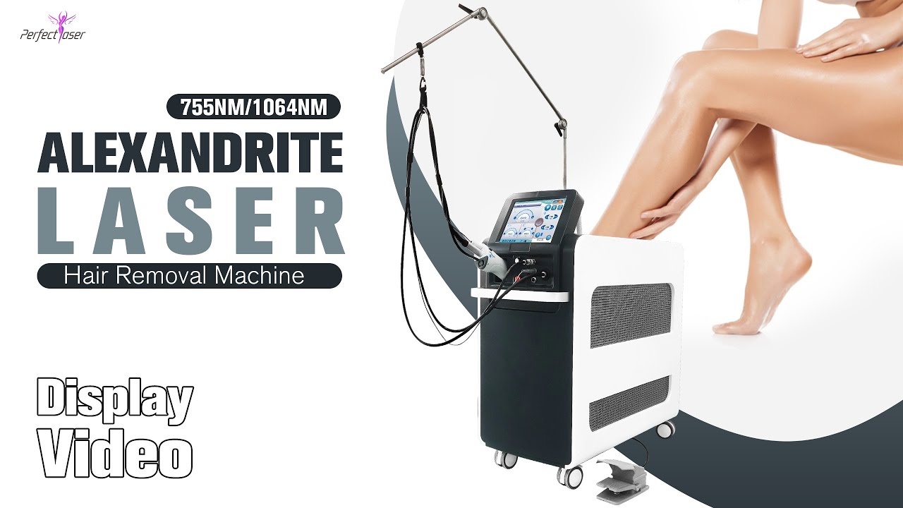 Display Video For Alexandrite Laser Hair Removal Machine - YouTube