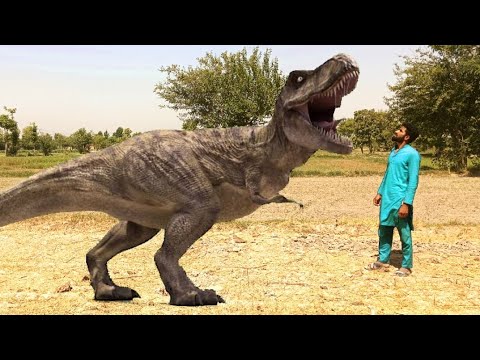 T Rex Chase Part 2 Jurassic Park WILD LIFE Real life TWO man vs ...