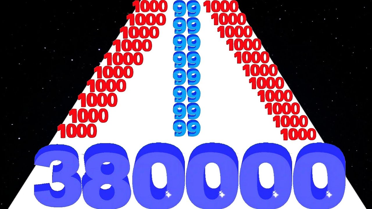 Number Rush: 2048 Challenge vs Number Run 3D - Merge Number Satisfying ...