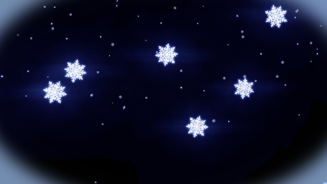 Dreamy Winter Scene: 4K Falling Snowflakes Overlay For Christmas ...