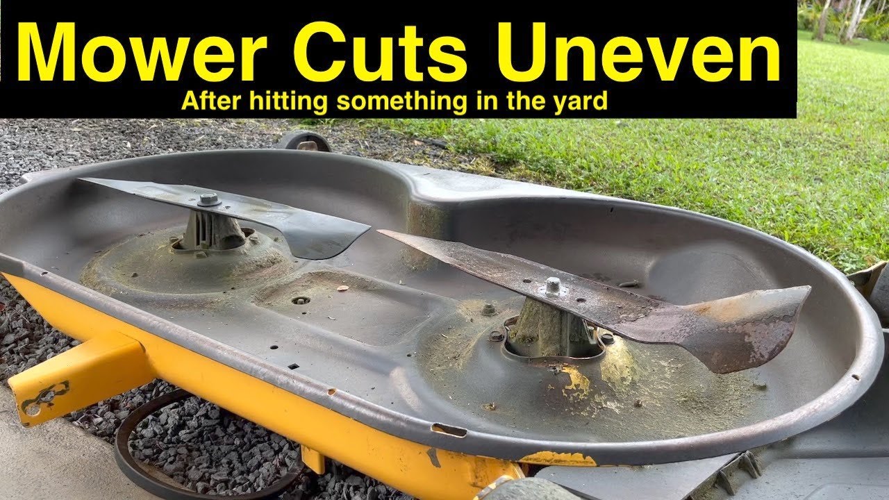 Riding Mower Cuts Uneven
