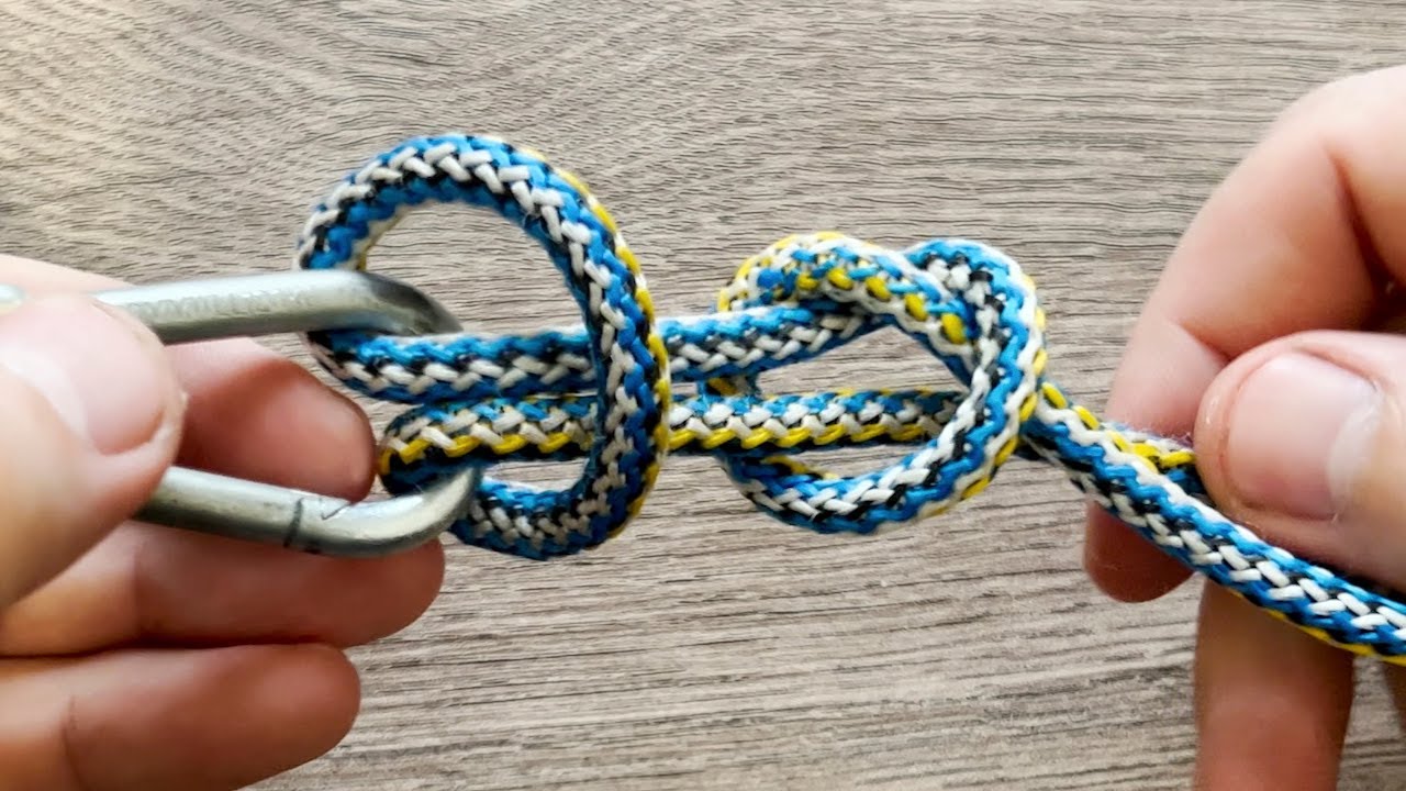 2 reliable nodes. In the example, a knot for a crane hook and carabiner ...