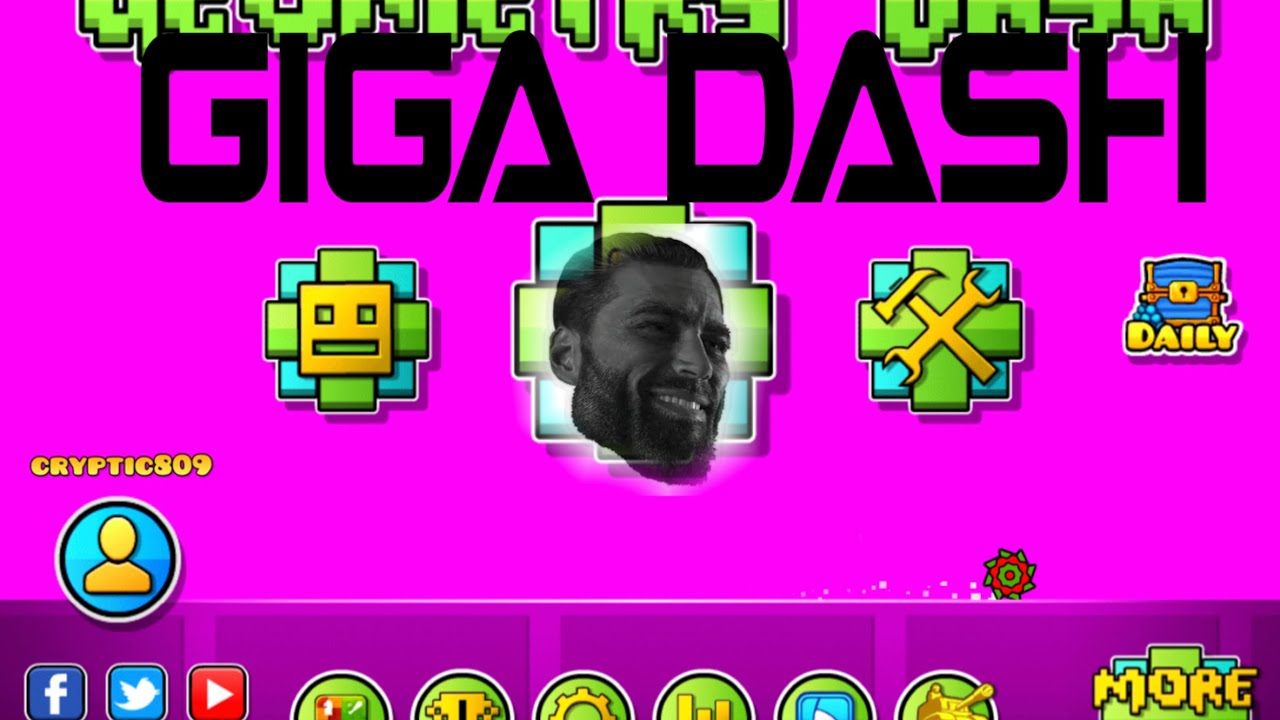 GEOMETRY DASH GIGA CHAD LEVELS!!!!!!!! - YouTube
