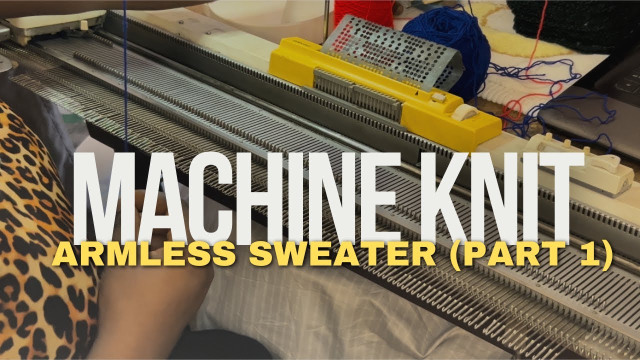 ARMLESS KNiTTED WEAR #knittedsweater #machine #knittingmachinepatterns ...