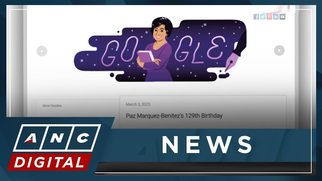 Google honors legendary Filipino writer Paz Marquez-Benitez | ANC - YouTube