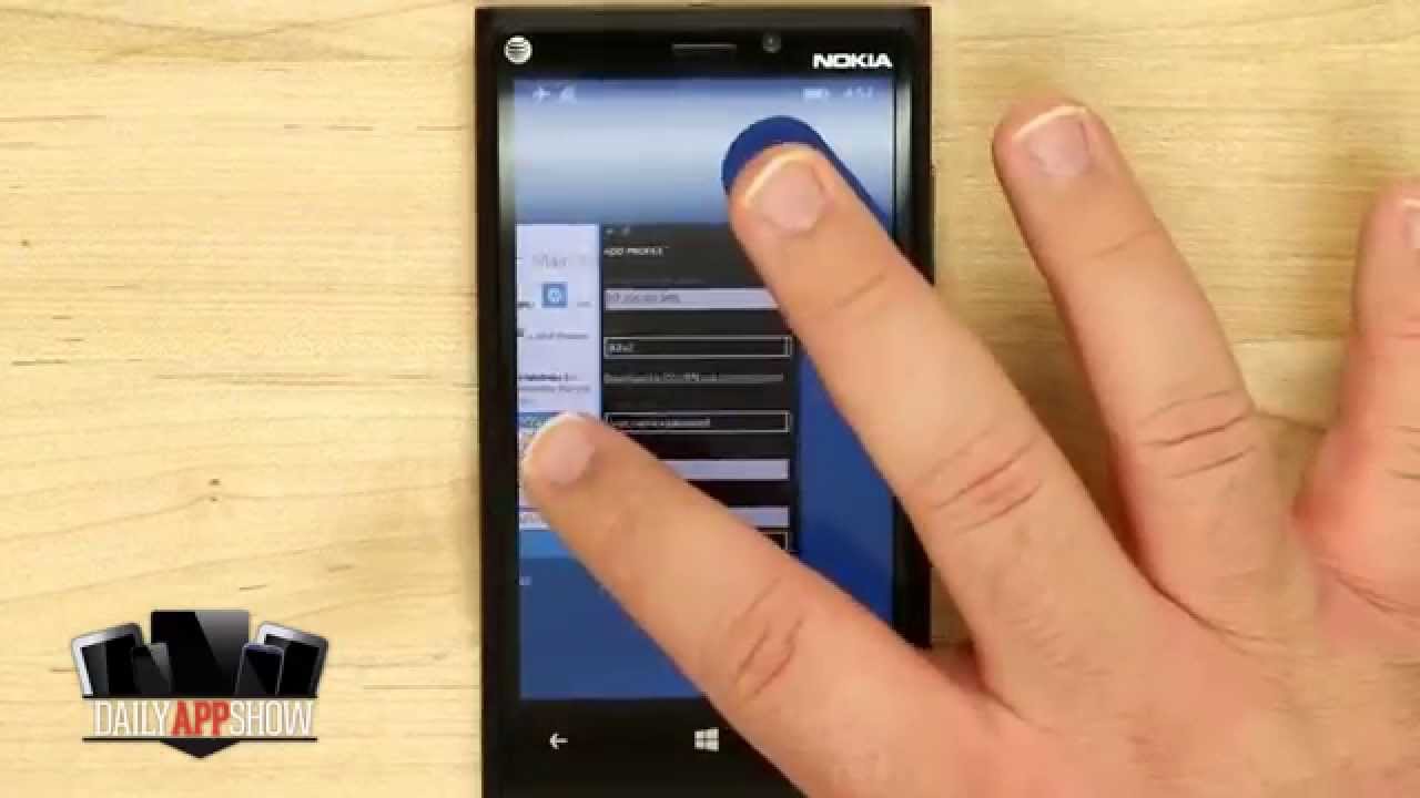 VPN One Click Windows Phone App Demo - DailyAppShow - YouTube