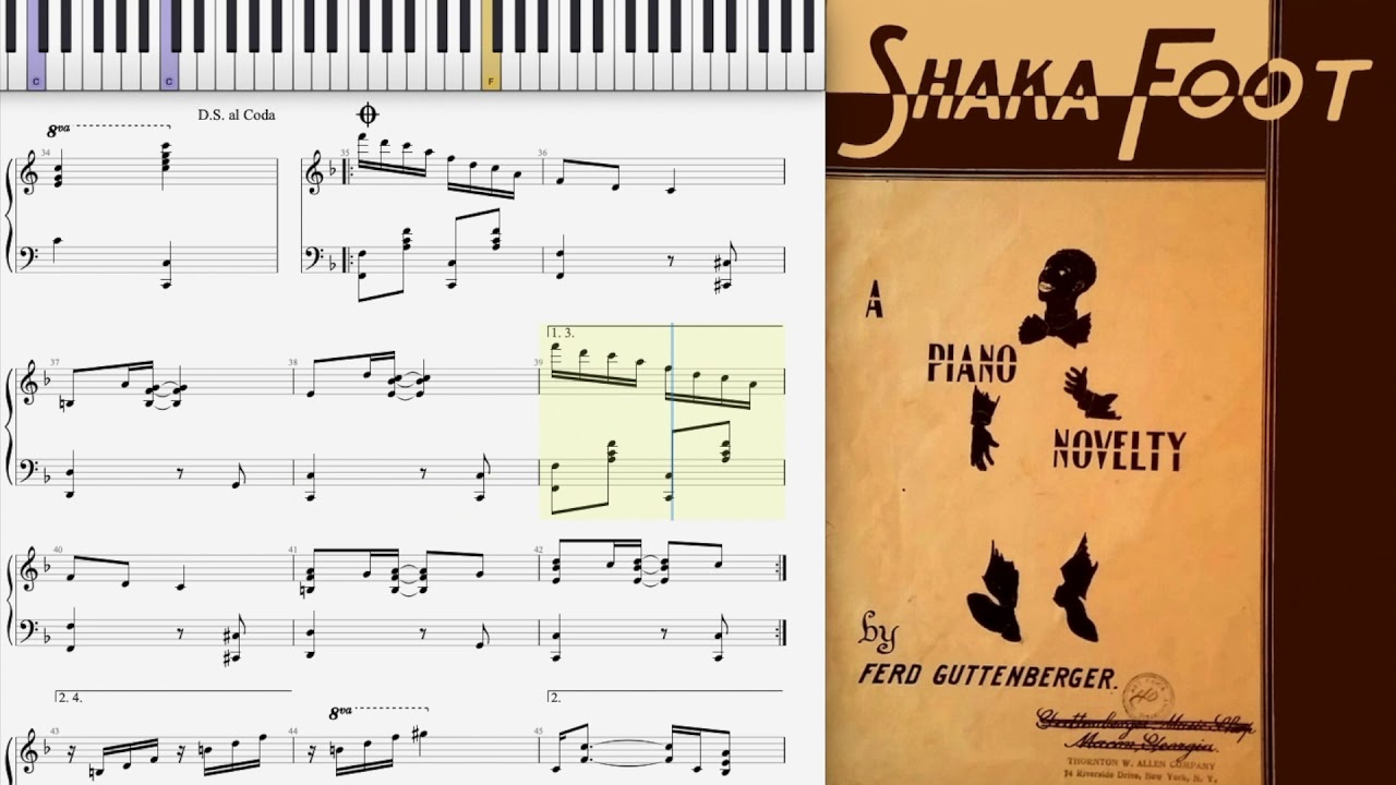 Shaka Foot by Ferd Guttenberger (1933, Ragtime Novelty) - YouTube