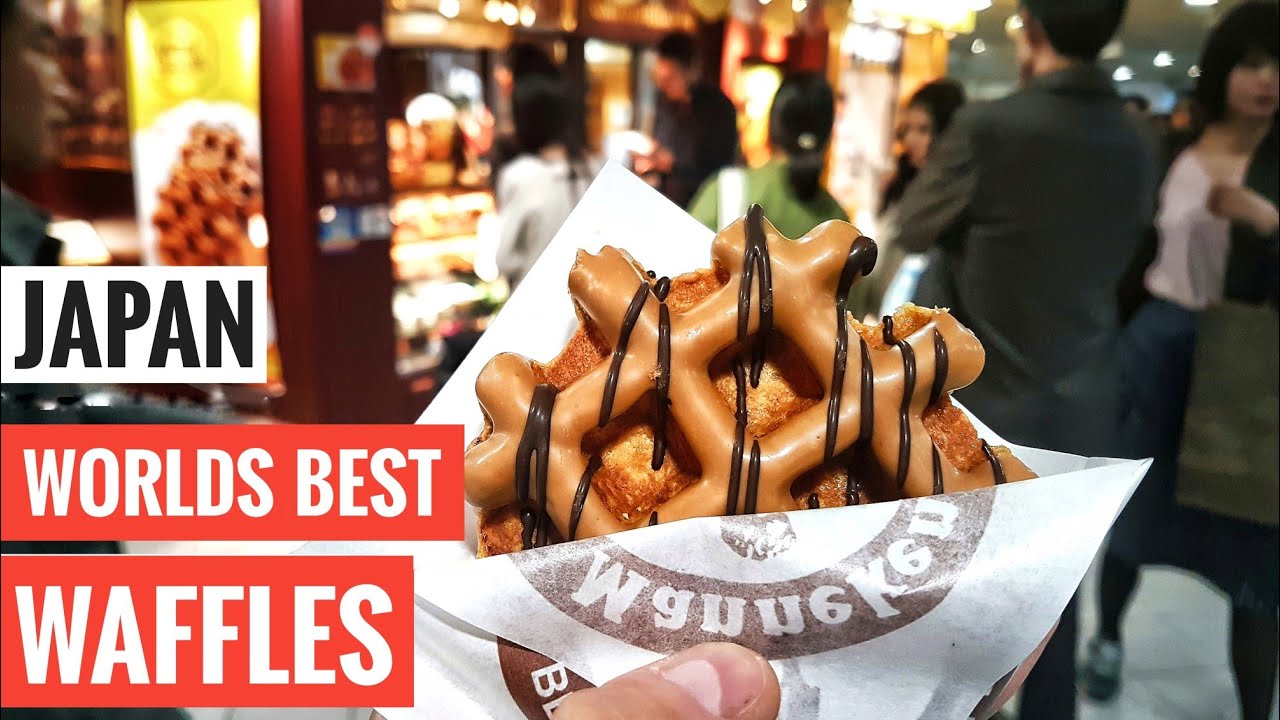 Great Belgian Waffles In Japan Manneken Tokyo And Osaka Youtube