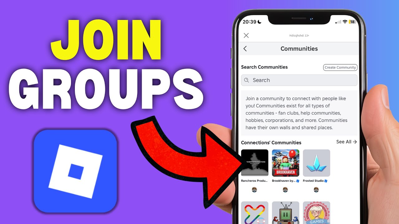 How To Join A Group In Roblox On iPad | How To Join Community In Roblox ...