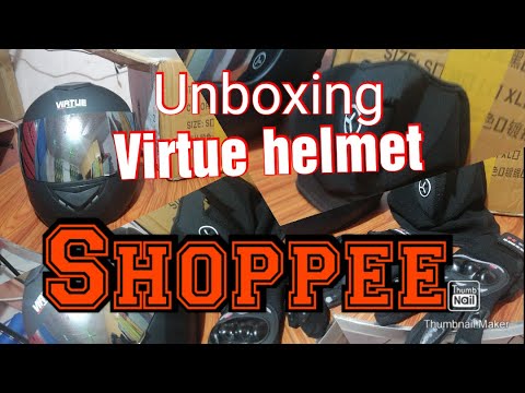 Unboxing virtue helmet from shoppee - YouTube