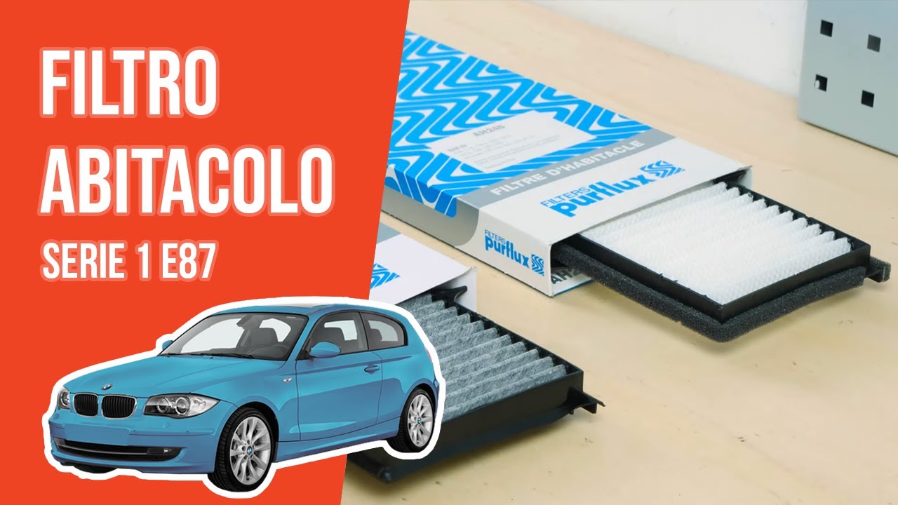 Cambio filtro abitacolo / antipolline BMW Serie 1 E87 👃 - YouTube