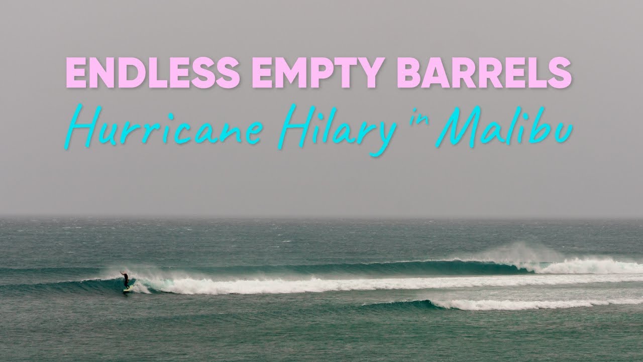 Hurricane Hilary in Malibu Sends Perfect Surf with an Empty Lineup ...