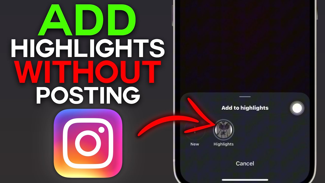 How to Add Instagram Highlights Without Sharing to Your Story - YouTube