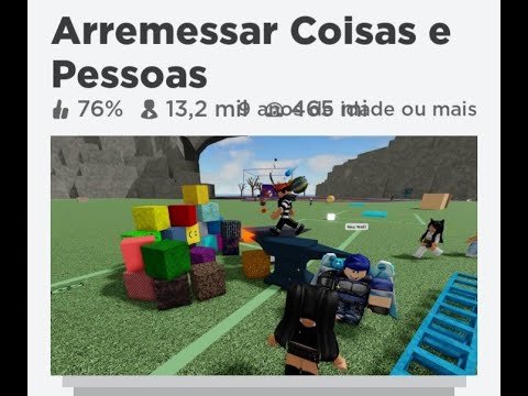Como jogar " Arremessar coisas e pessoas" no roblox.How to play "throw ...