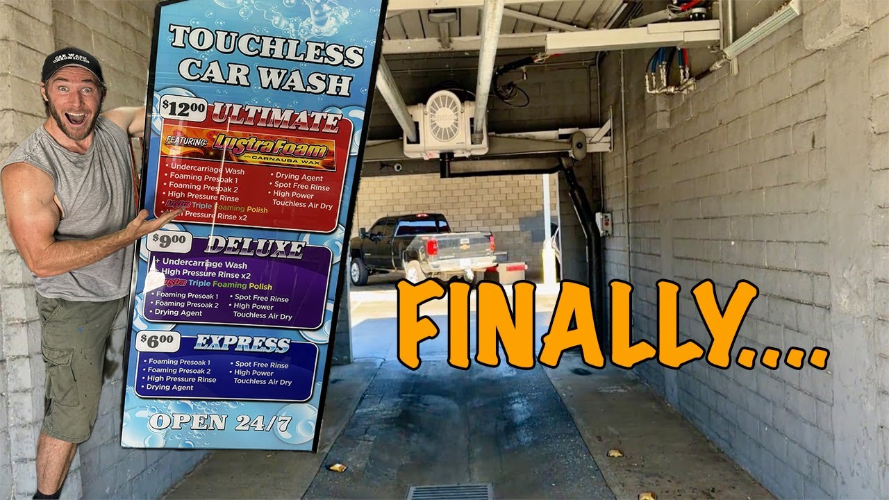 FINALLY a new sign for my "In Bay Automatic" Car Wash - YouTube