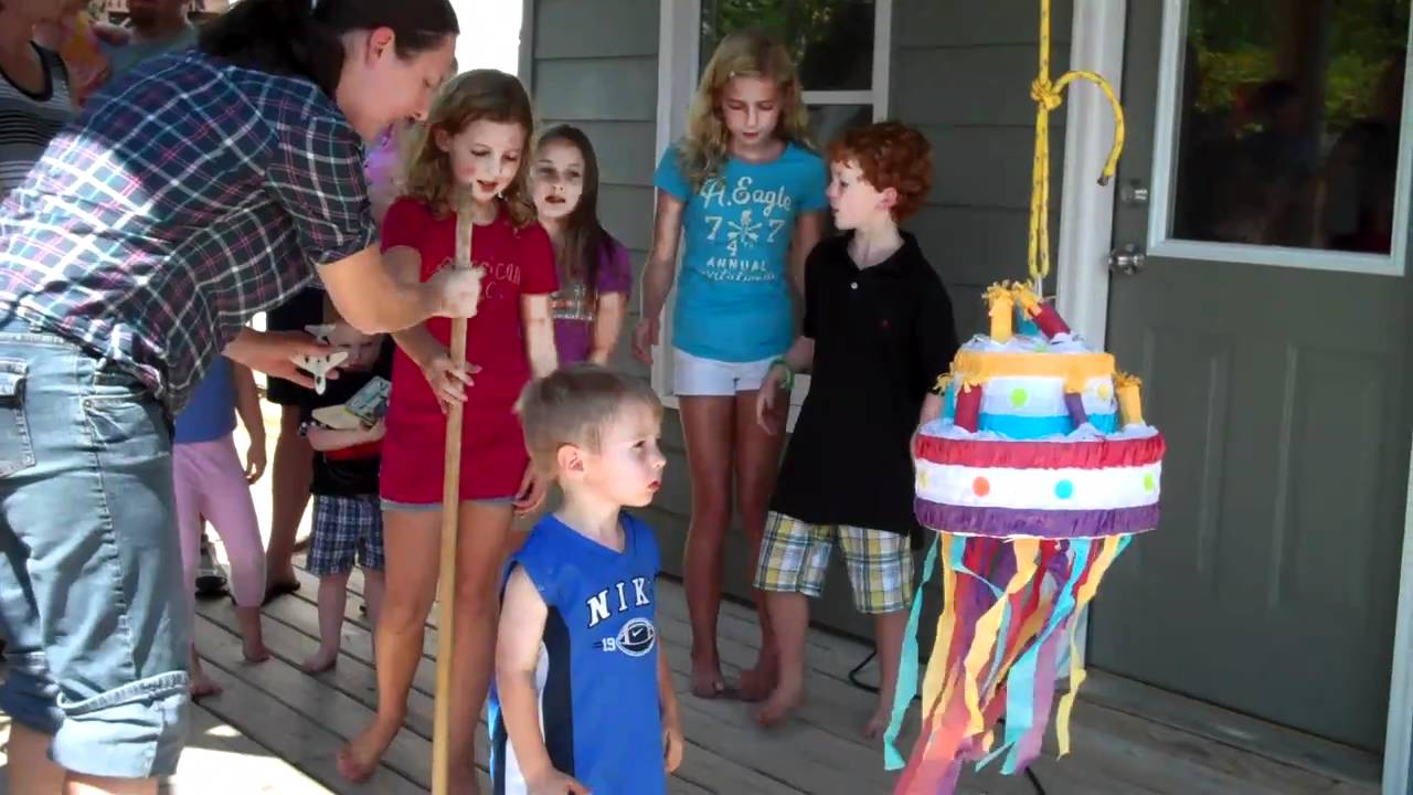 Pinata Bashing - YouTube