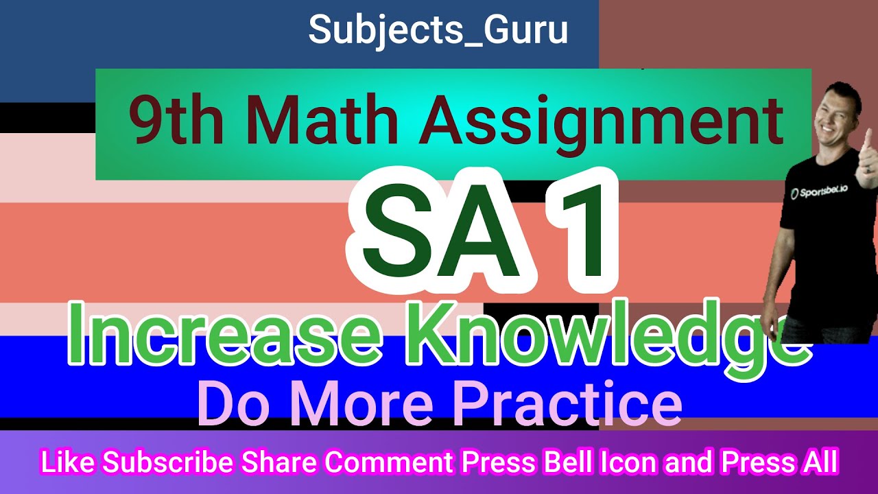 1st Sem Math Assignment 9th Class, #9th_math_Assignment, #subjects_guru ...