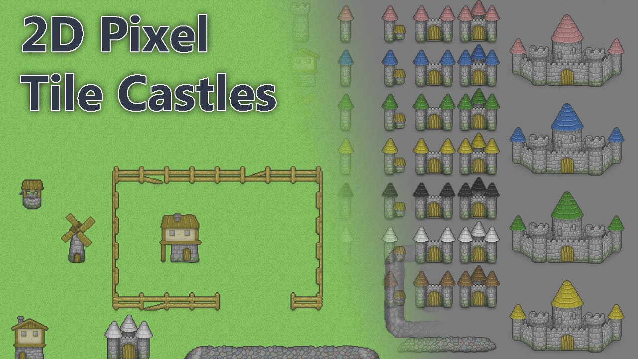 2D Pixel Tile Castles - YouTube