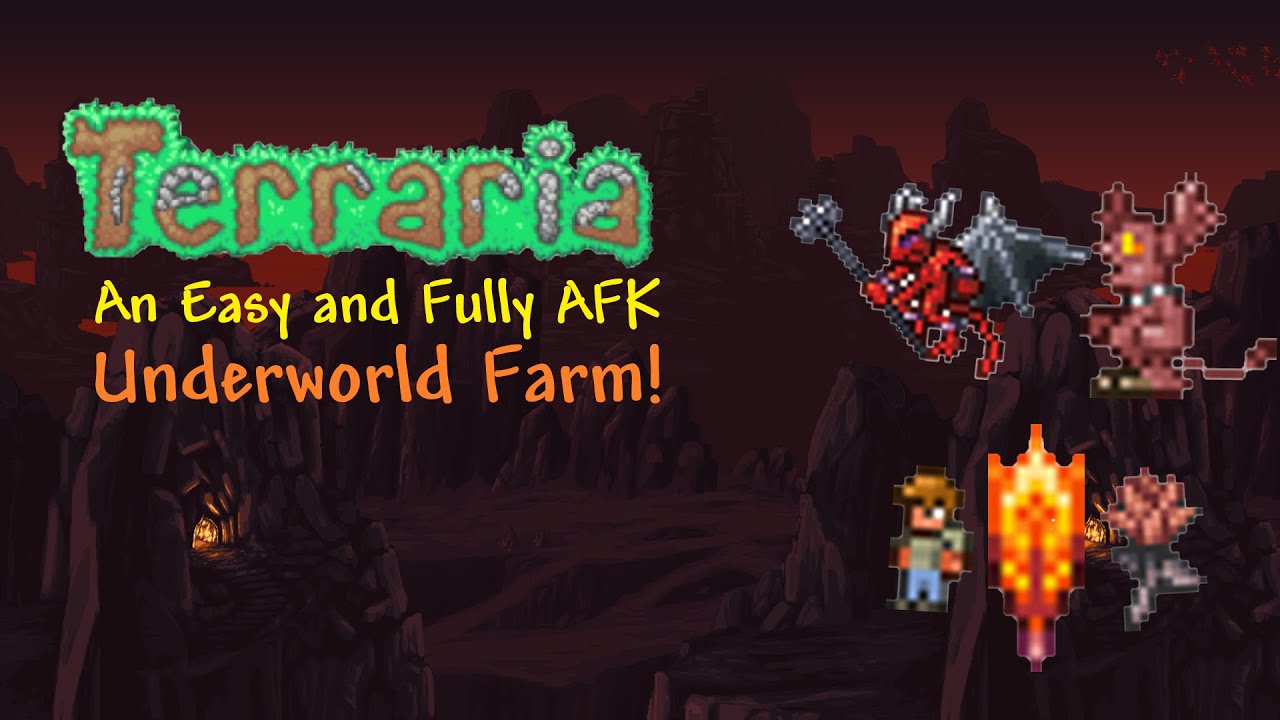 How to make an AFK Underword Farm in Terraria - YouTube