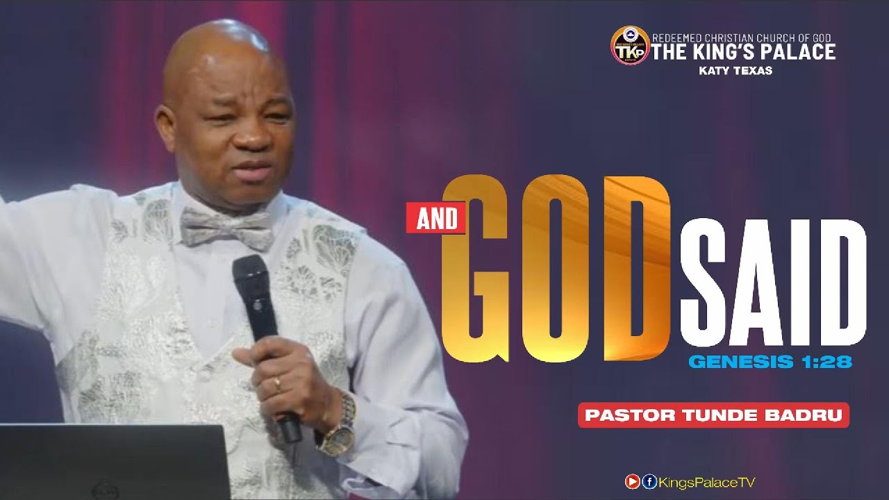 And God Said - Pastor Tunde Badru II October, Sunday 20th, 2024 - YouTube