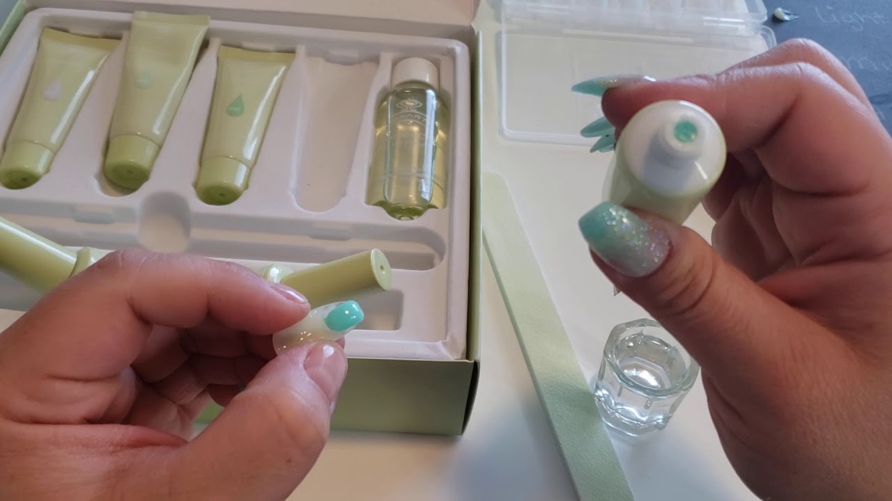 New Makartt Green Polygel Kit Demo - YouTube