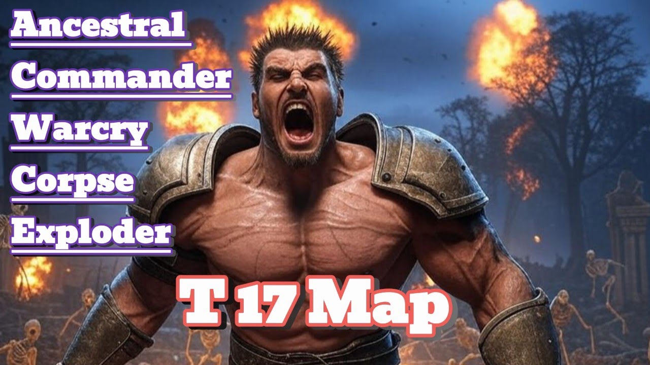 [PoE] T17 map on Phrecia WarcryExplosionPoison Dude - YouTube
