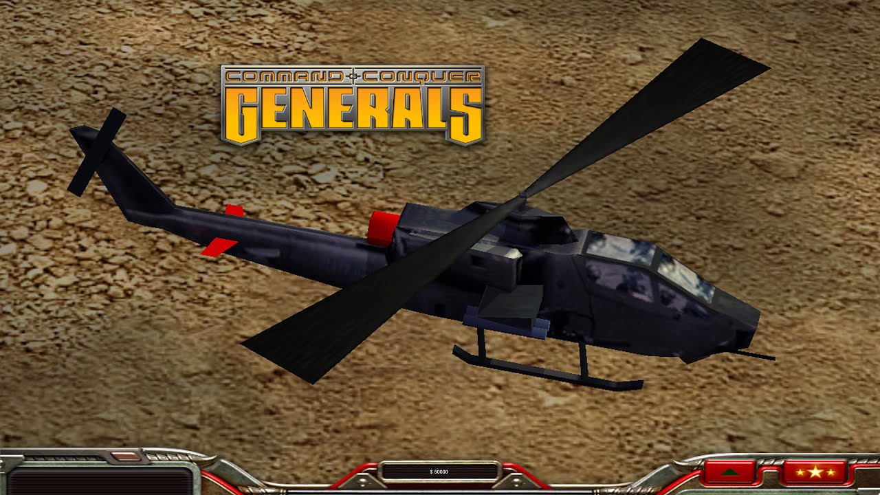 COBRA ATTACK HELICOPTER [Bell AH-1] - Command & Conquer Generals Zero Hour - YouTube