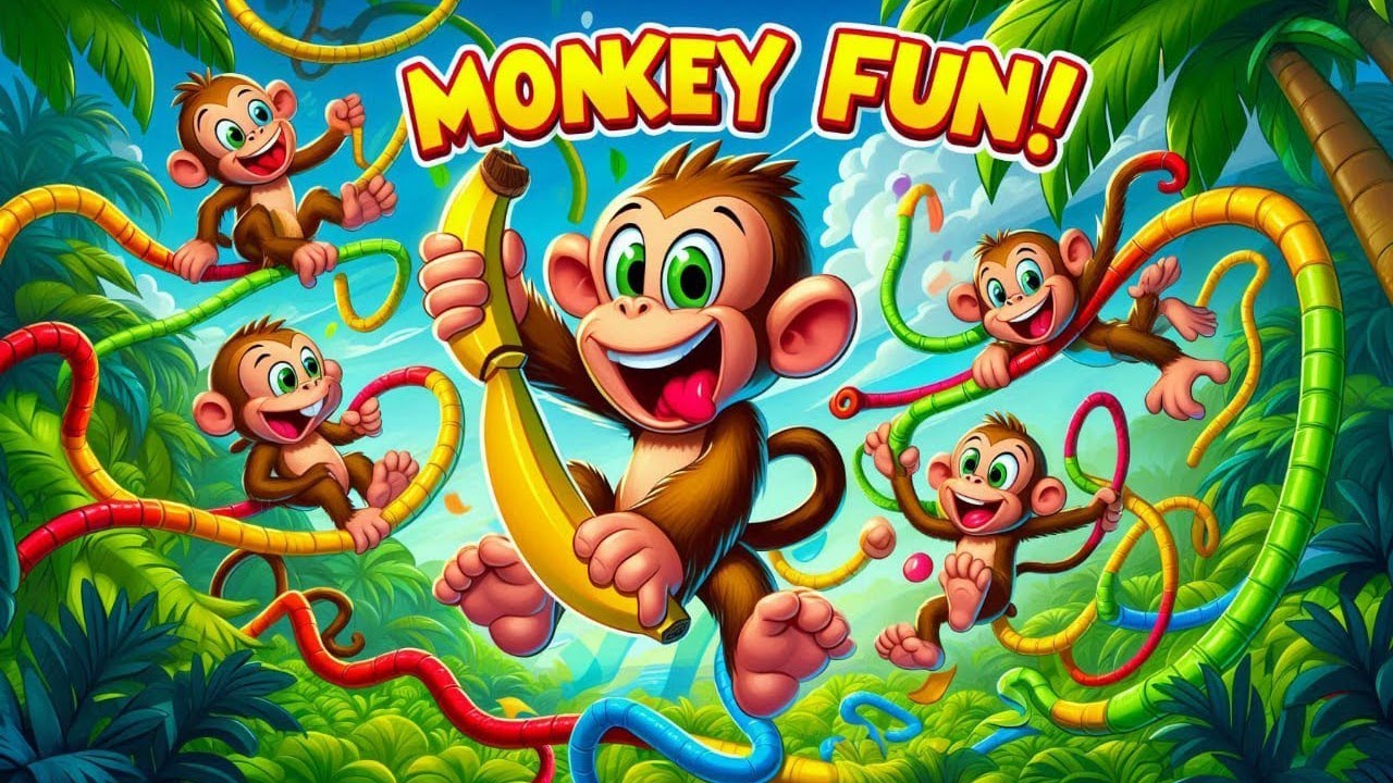 Monkey Fun Dance Party! | Swing, Jump & Play with Monkeys! | SingAlong ...
