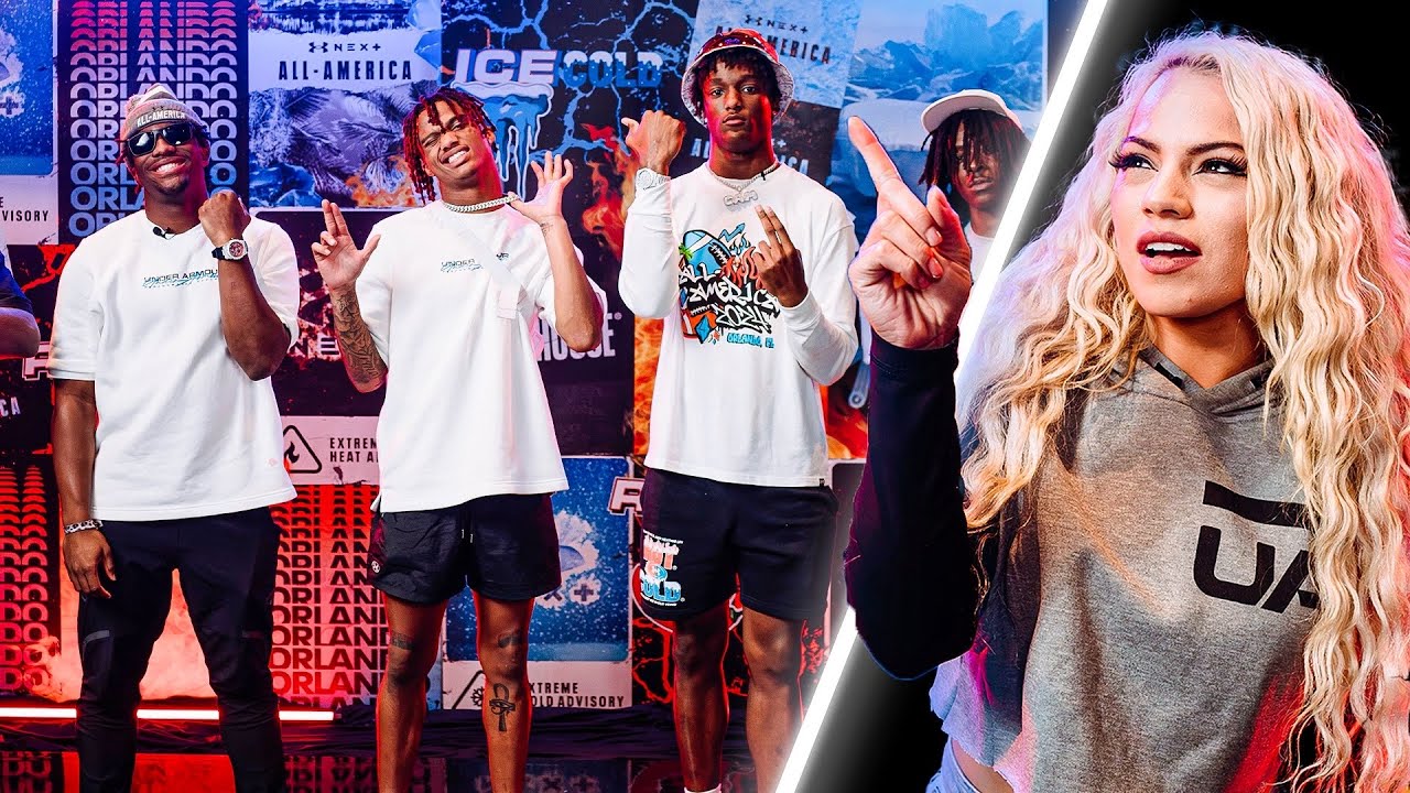 Girls GUESS The Rank Of D1 Wide Receivers! - YouTube