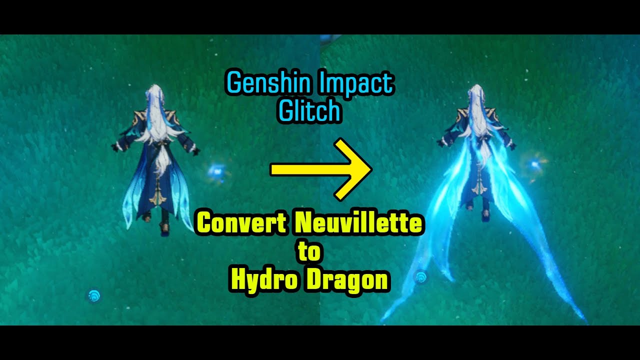 Neuvillette Glowing Glitch | The Hydro Dragon | Genshin Impact New ...