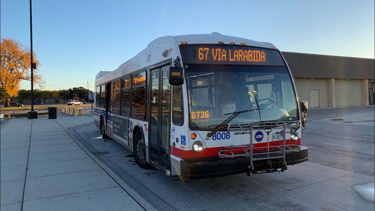 CTA Ride 2015 NovaBus LFS 8008 on Route 67 67th/69th/71st to 67th/South ...