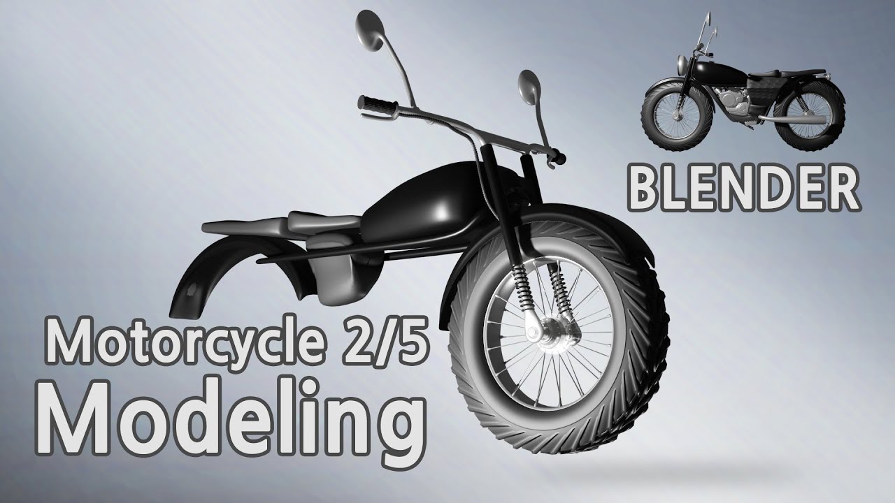 [blender] Motorcycle Modeling tutorial [2/5] - YouTube