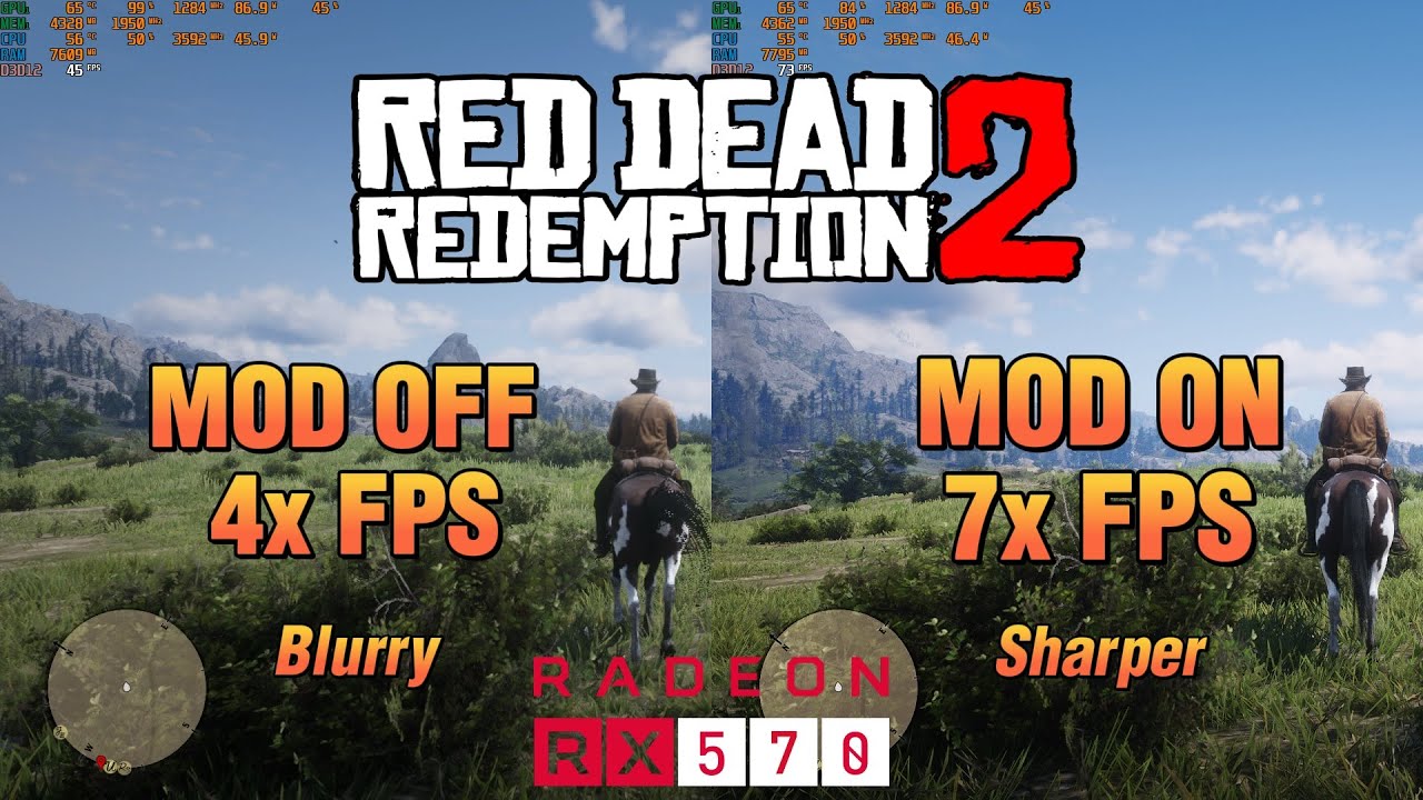 Red Dead Redemption 2 - How to install FSR 3 mod with flicker and ...