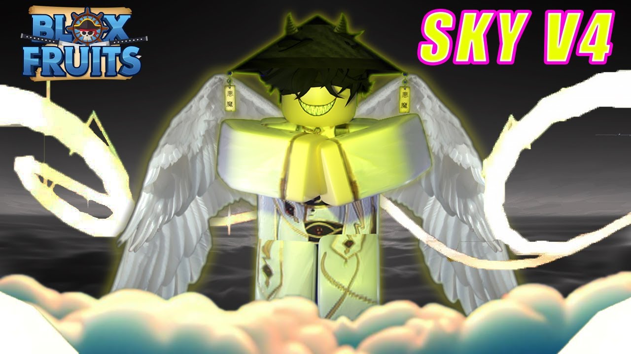 CONSEGUI la RAZA SKY V4 en Blox Fruits | SOY DIOS 😇 - YouTube