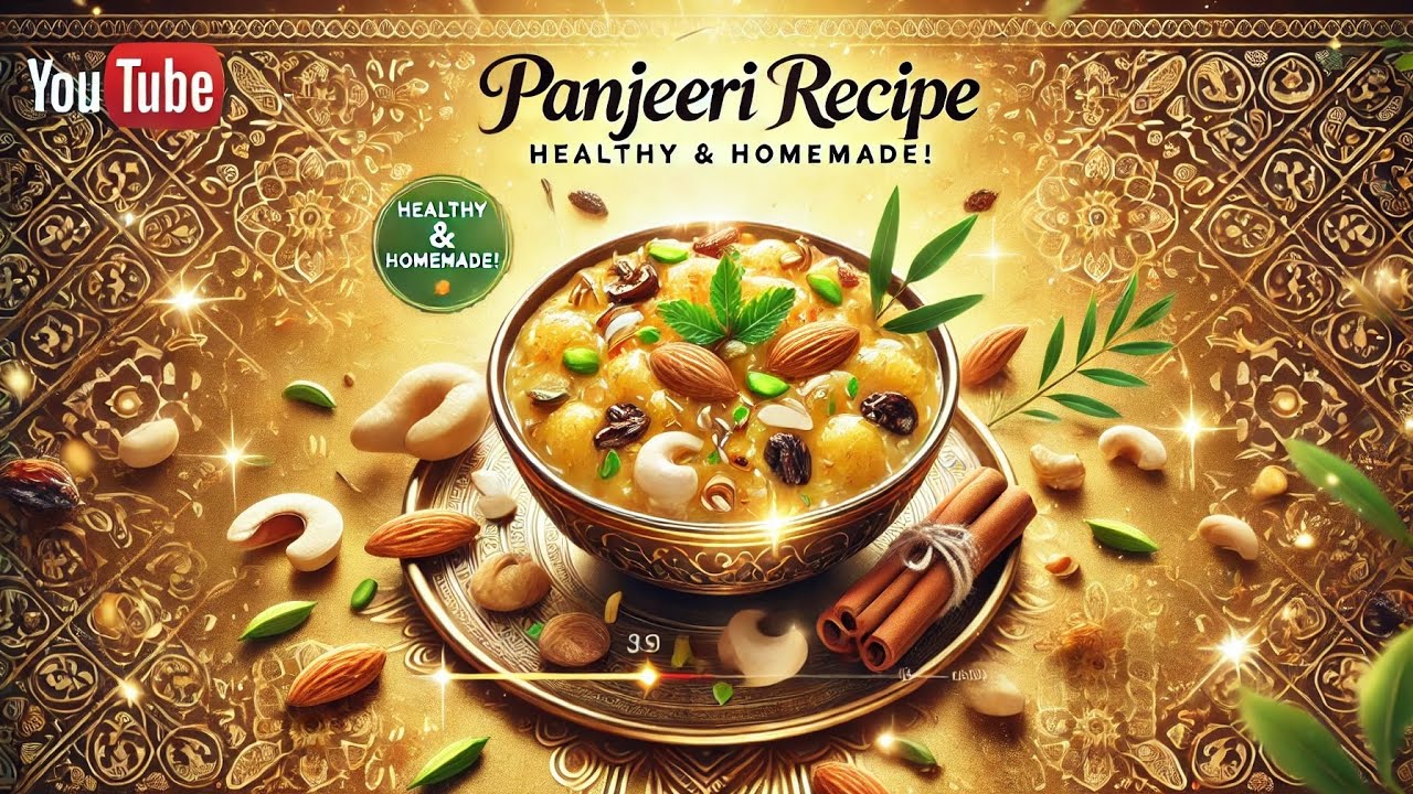“🔥 Homemade Panjeeri Recipe 🥣 | A Healthy & Delicious Treat with Nuts 🌰 ...