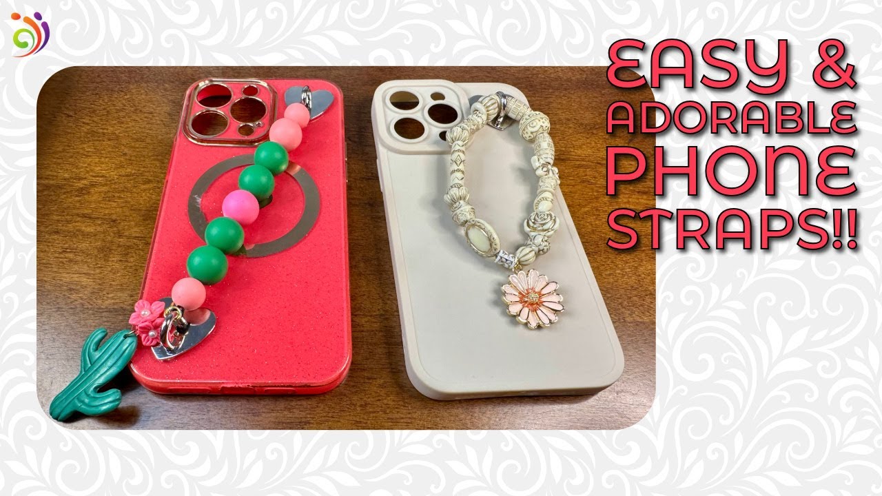 Easy and Adorable Phone Straps!! - YouTube