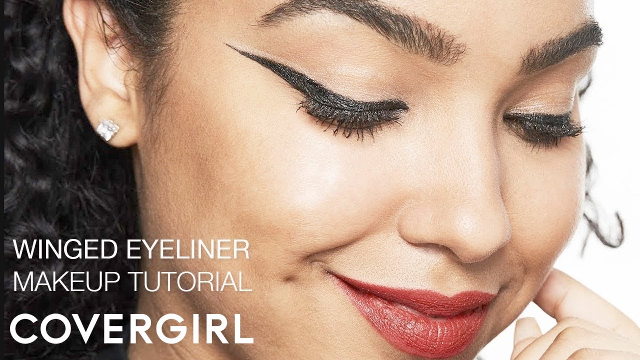 Modern Winged Eyeliner and Red Lip Makeup Tutorial with Jade Kendle ...